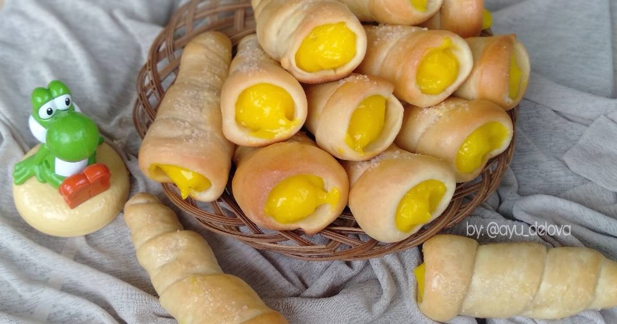 Resep Horns bread fla durian oleh Ayu DeLova (DelovaKitchen) - Cookpad