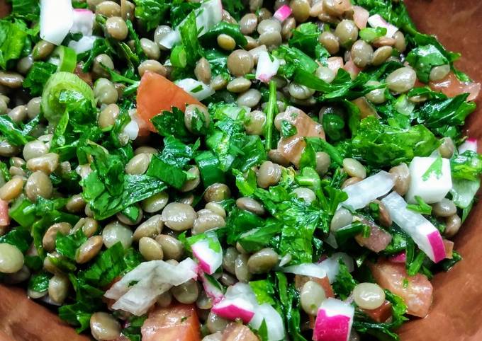 Tabulé de lentejas Receta de Flor 🌼- Cookpad