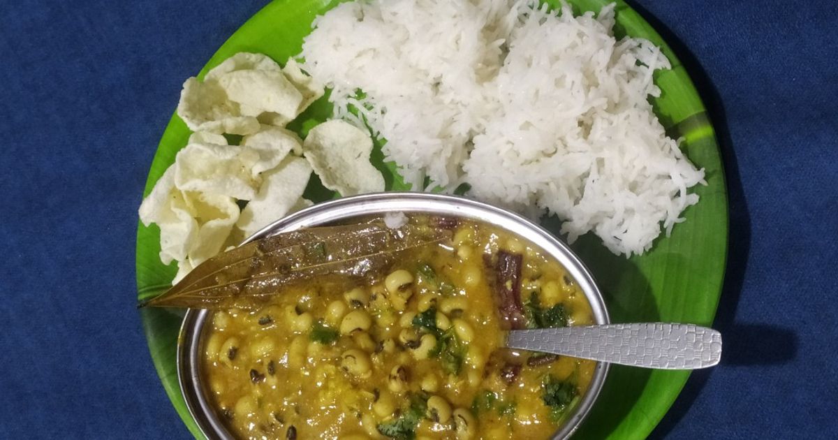 Black Eyed Peas Besan Curry Recipe by pinal Patel - Cookpad