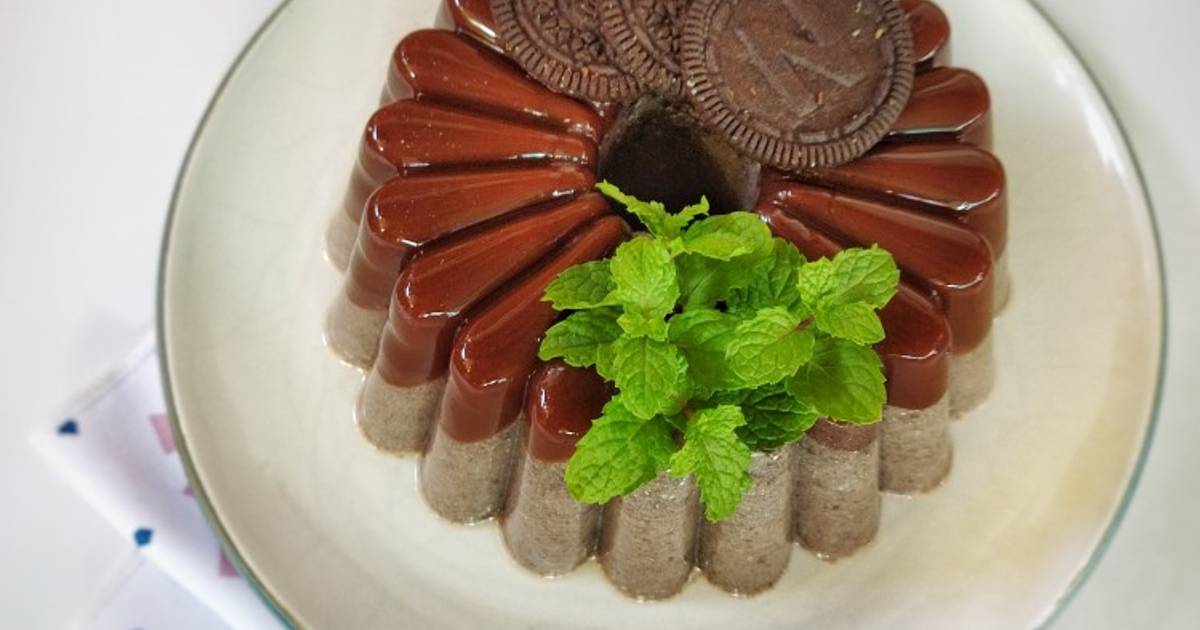 Resep Puding Cokelat Susu Oreo oleh Desriayu - Cookpad