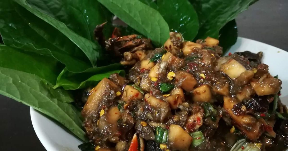 Santol Salad With Fermented Crab Paste (Tam Kraton Nam Pu) Recipe by โฟร์