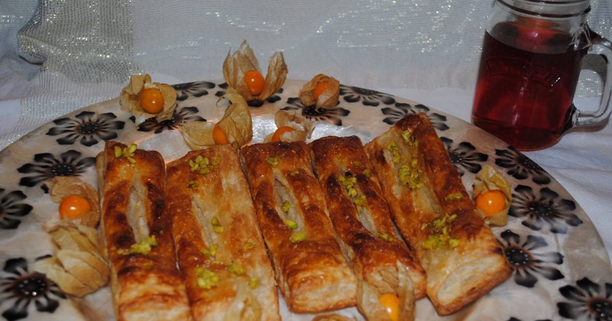 Persian zaban puff pastry Recipe by Rozina Dinaa