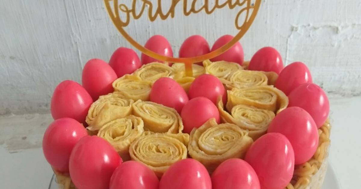 57 resep cake mie ulang tahun enak dan mudah - Cookpad