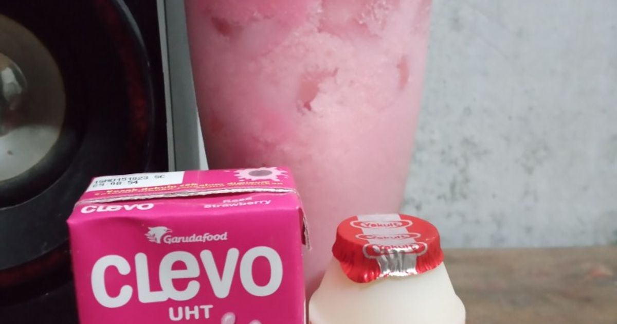 Resep Es Wafer Susu Strawbery oleh Ekky Hubayaky - Cookpad