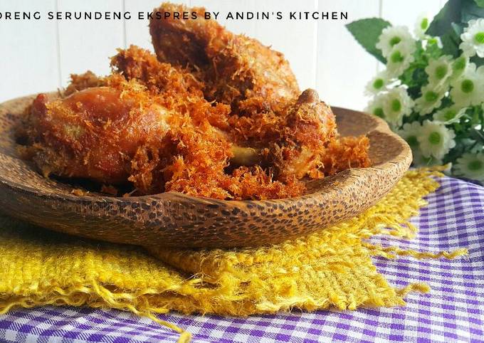 Resep Ayam Goreng Serundeng Ekspres oleh Andin's Kitchen - Cookpad