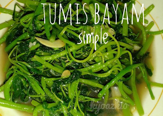 Resep Tumis Bayam simple non MSG oleh Kyoazkio "Cooking Recipes" - Cookpad