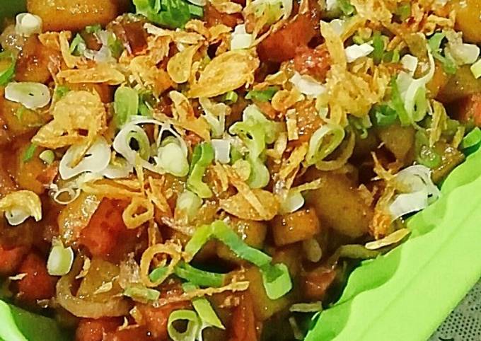 Resep Luncheon Meat Tumis Kentang oleh D'Sizta - Cookpad