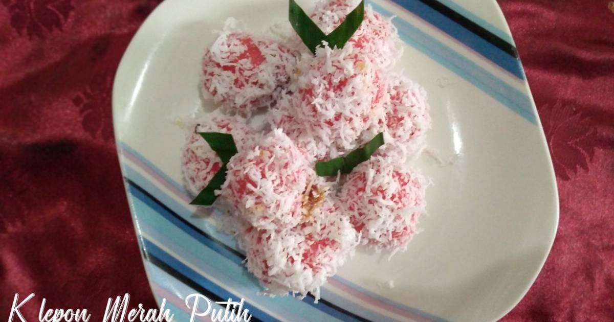 Resep Klepon Merah Putih (tanpa air kapur Sirih) oleh Mami Kitchen ...
