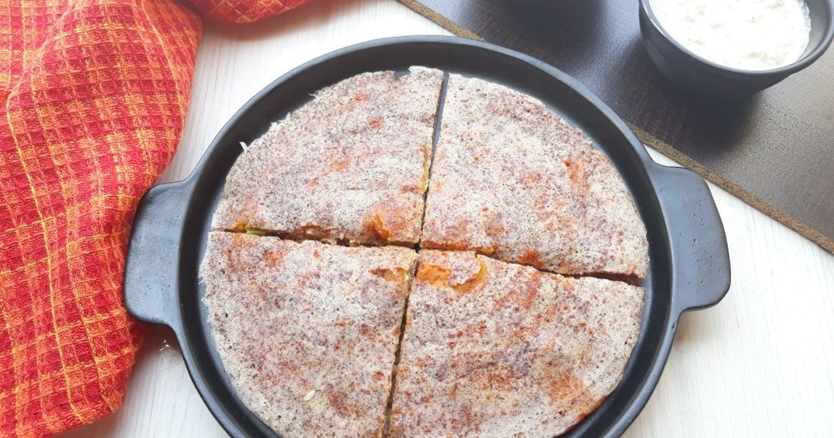Ragi Dosa Sandwich Pizza Recipe by PV Iyer - Cookpad