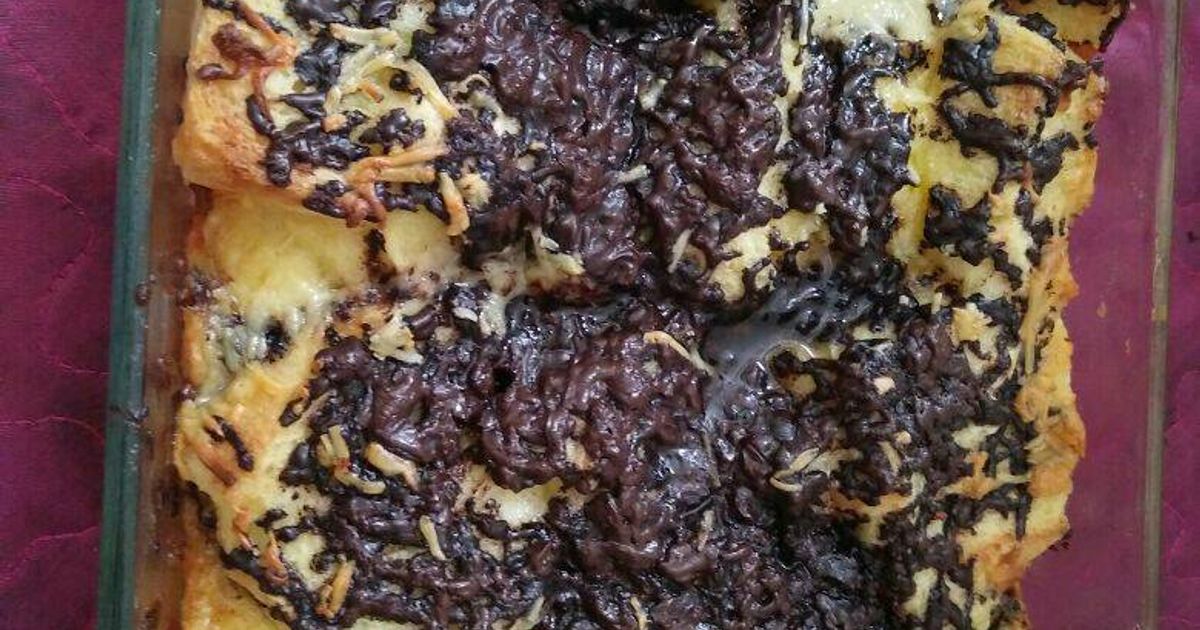 Resep Hot Bread Puding Choco Cheese oleh lysa podungge - Cookpad