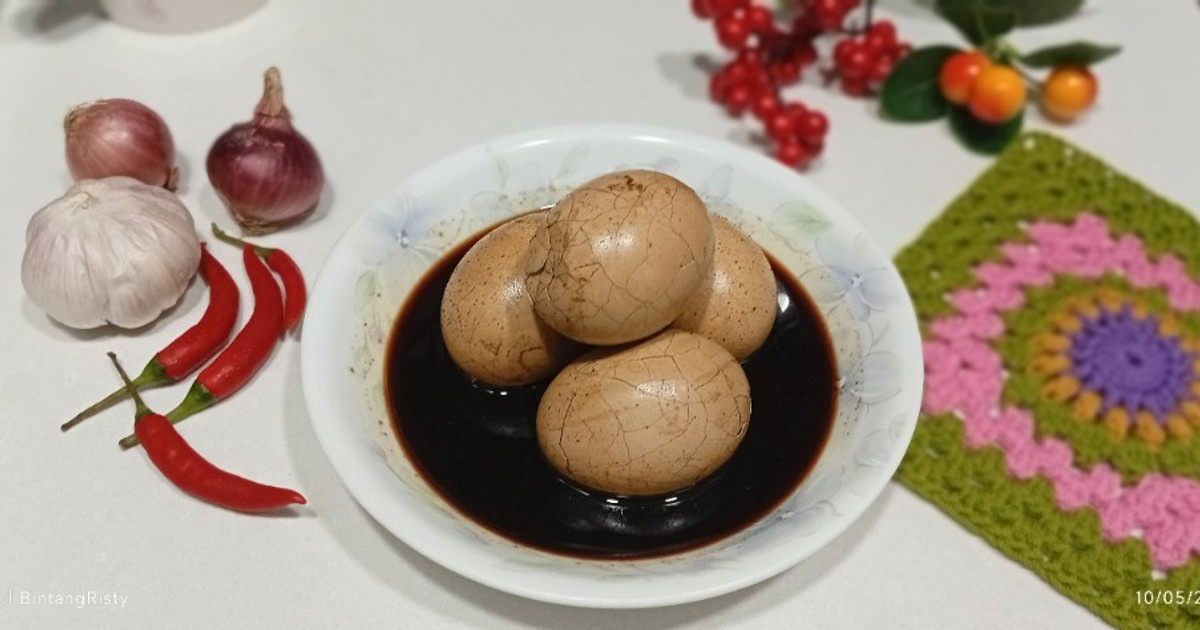 Resep Cha Ye Tan(telur Masak Daun Teh)khas Taiwan oleh Bintang_Risty ...