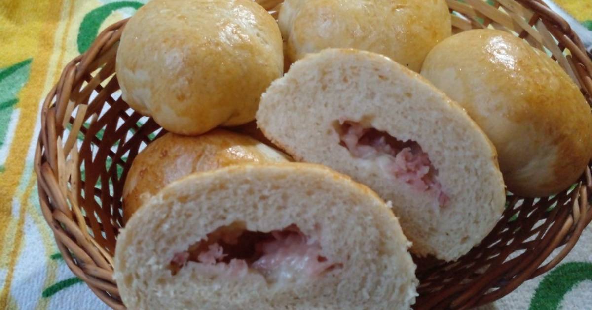 Pan salado con jamón y queso - 28 recetas caseras- Cookpad