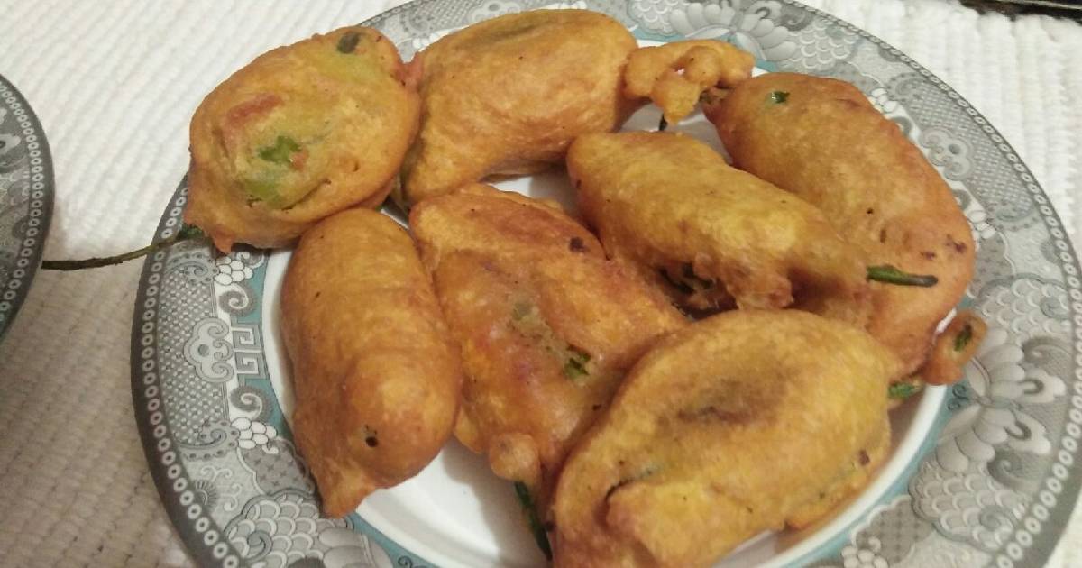 Masala Mirch Pakora 😃😃 Recipe by J Junaid Motiwala - Cookpad