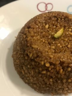 Fada Lapsi / Broken Wheat Dessert Recipe by Sonal Gaurav Suthar - Cookpad