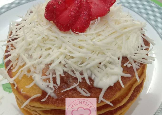 Resep Pancake Labu Susu Keju oleh Michelle Little Kitchen - Cookpad