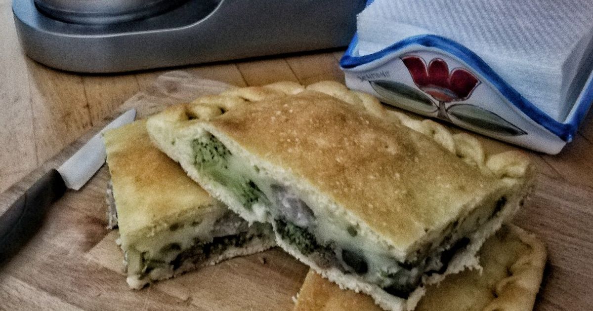 Ricetta Scacciata Catanese Con Broccoli, Salsiccia E Tuma 🌷 di ...