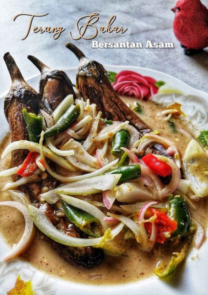 Resipi Terung Bakar Bersantan Asam oleh Julia ALeen Aireish - Cookpad