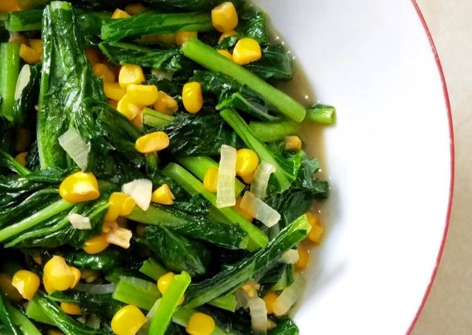 Resep Ca Sawi Caisim jagung manis oleh Eunike Kartini - Cookpad