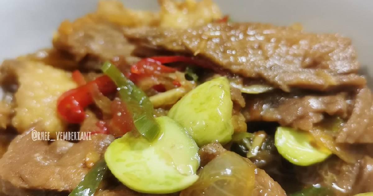 Resep Tumis Daging Pete Cabe Ijo oleh Rhee - Cookpad