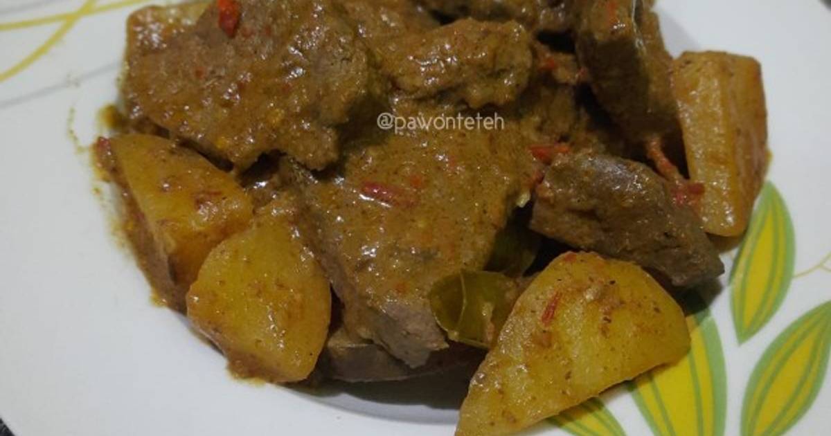 Resep Kari Hati Sapi Kentang oleh Khadijah Santiana - Cookpad
