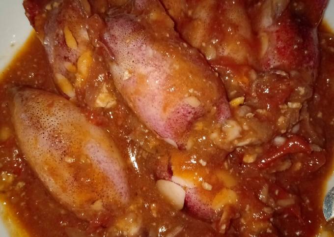 Resep Cumi isi tahu saus tiram oleh Ririn Ika Martini - Cookpad