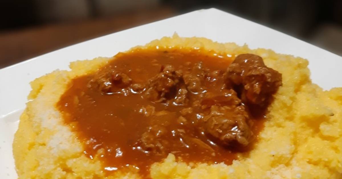 Polenta con salsa - 476 recetas caseras- Cookpad
