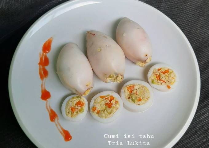 Resep Cumi Isi Tahu (Diet Friendly) oleh Tria Lukita - Cookpad