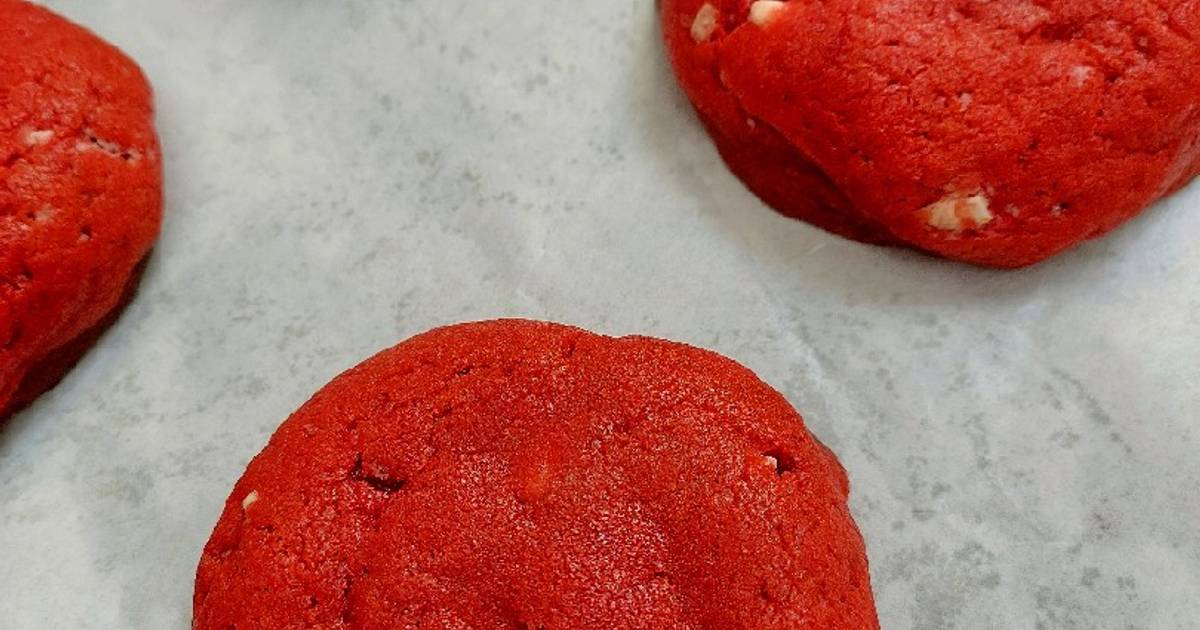Resep Soft Cookies Red Velvet oleh ℝ_𝕪𝕒𝕟𝕥𝕪𝕪 - Cookpad