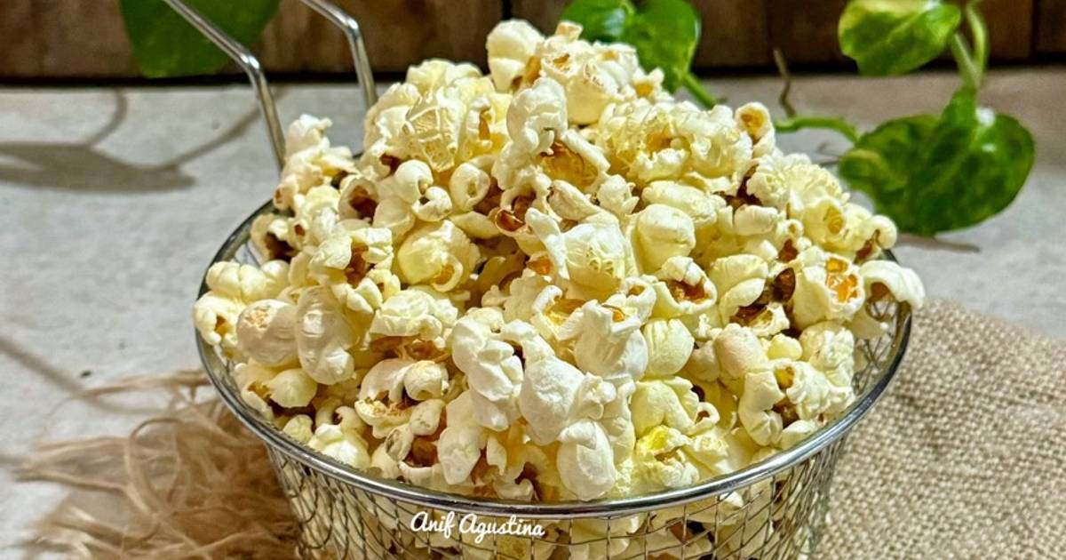 17 resep salt popcorn enak dan mudah - Cookpad