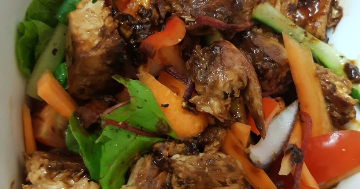 My Orange, Ginger Salmon With Salad Recipe by Maureen 😀 - Cookpad