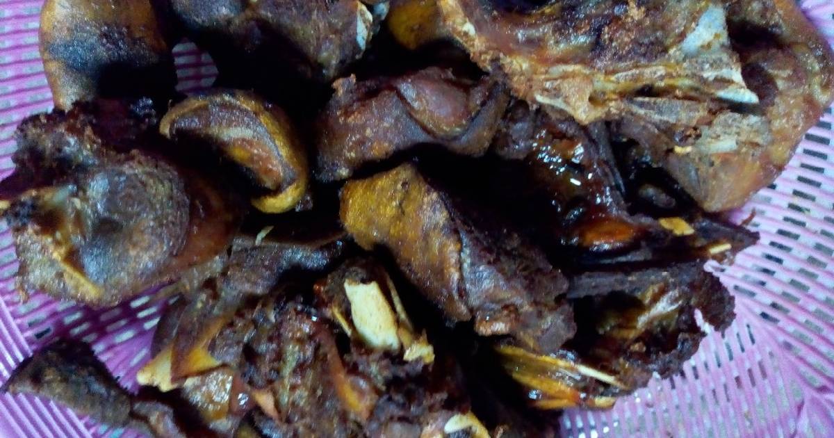 Fried Goat meat Recipe by Zahal_treats - Cookpad