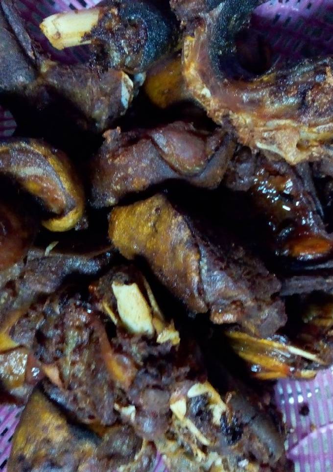 Fried Goat meat Recipe by Zahal_treats - Cookpad