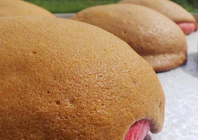 Resep Red Velved boy bread (Roti boy homemade) oleh Umm ZahrAzka - Cookpad