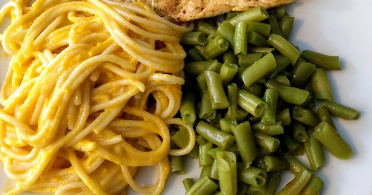 pasta con pimientos morrones - 16 recetas caseras- Cookpad