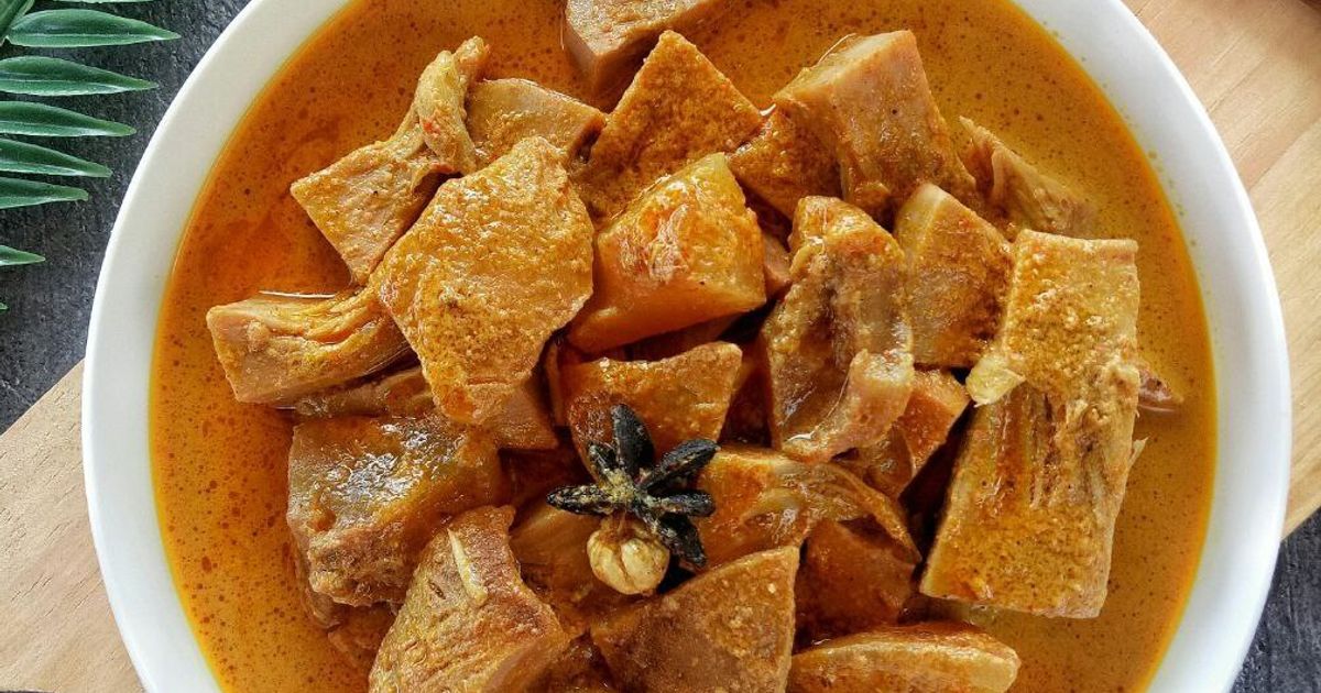 Resep gulai tunjang gori rumahan enak dan mudah - Cookpad