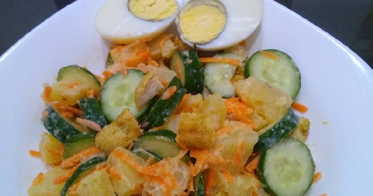 Resep Salad kentang dan telor rebus(makan siang) oleh maria ...