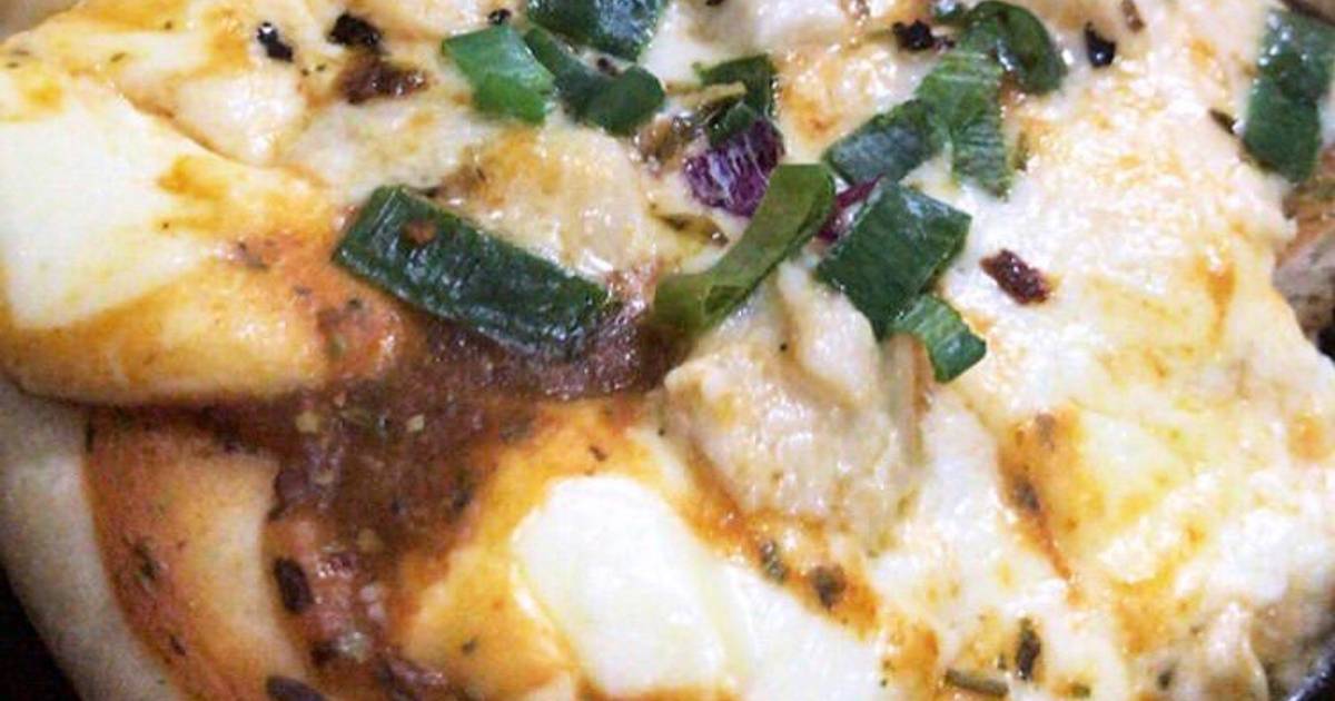 Pizza casera con pollo 💥 Receta de Yasmin 🍒- Cookpad