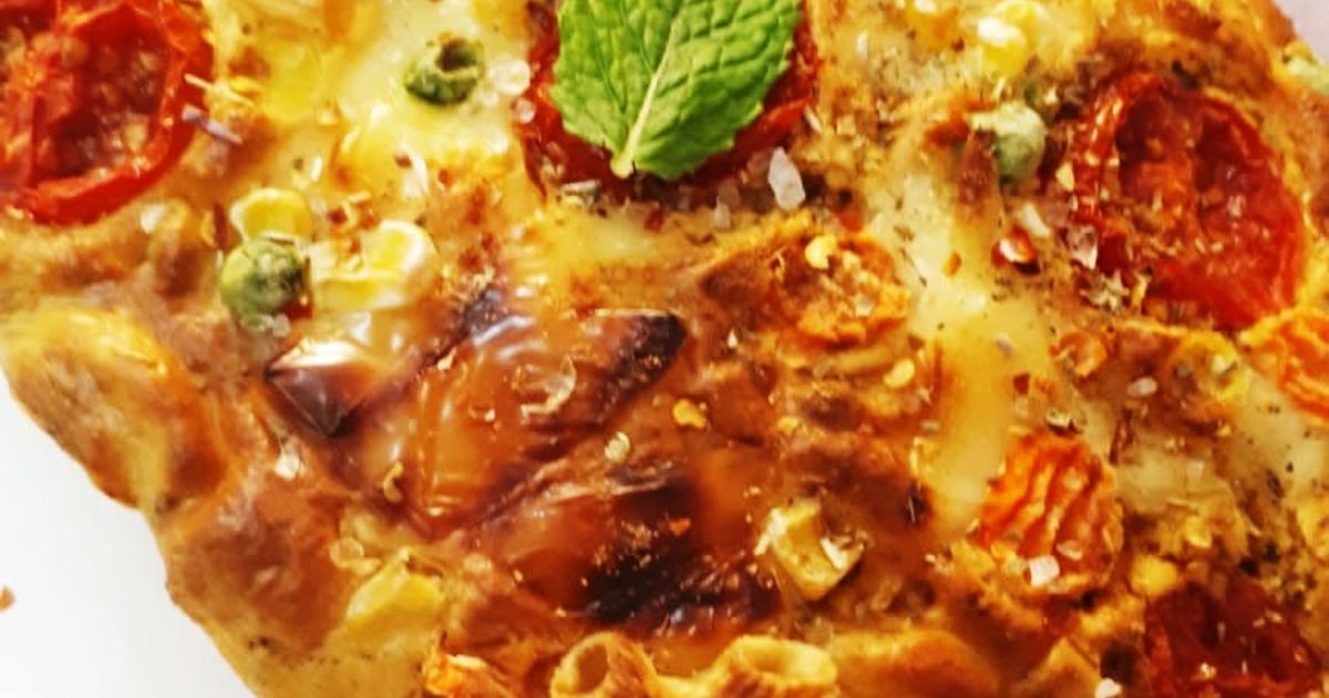 Besan Cheese Pasta Cake Recipe by Bishakha Kumari Saxena - Cookpad