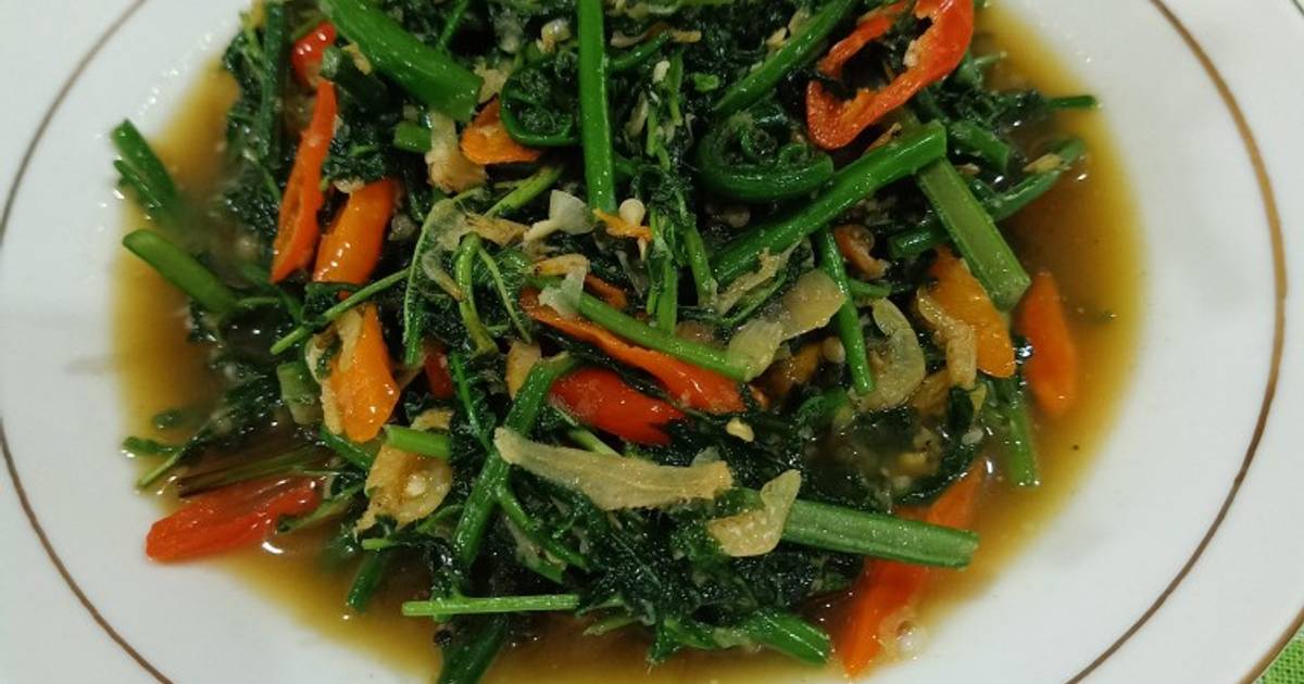 37 resep tumis sayur pakis udang rebon enak dan mudah - Cookpad