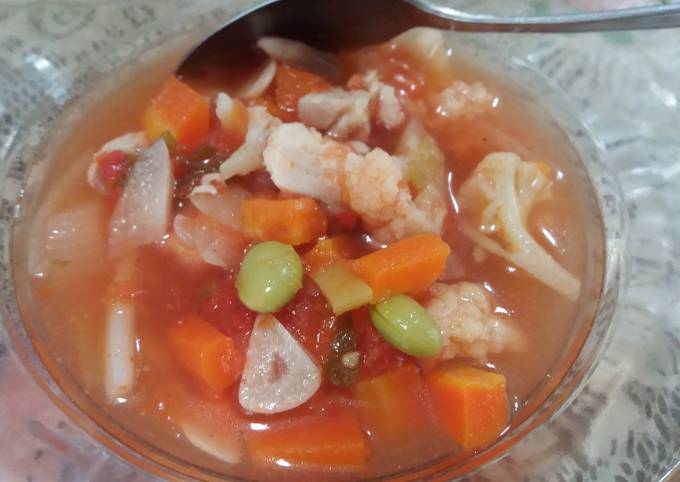 Resep Sup merah ikan kakap mpasi 1+ oleh nancy - Cookpad