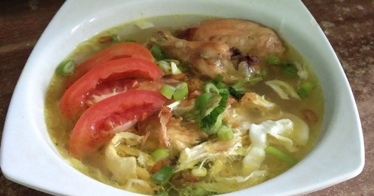 Resep Soto Ayam (Bening) oleh Bunda Atikah - Cookpad