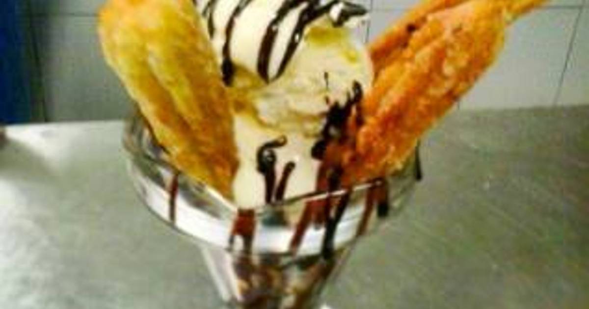 Churros con helado Receta de Kervin Castillo- Cookpad