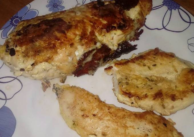 Suprema de pollo rellena de jamón y queso !!! A la plancha Receta de ...