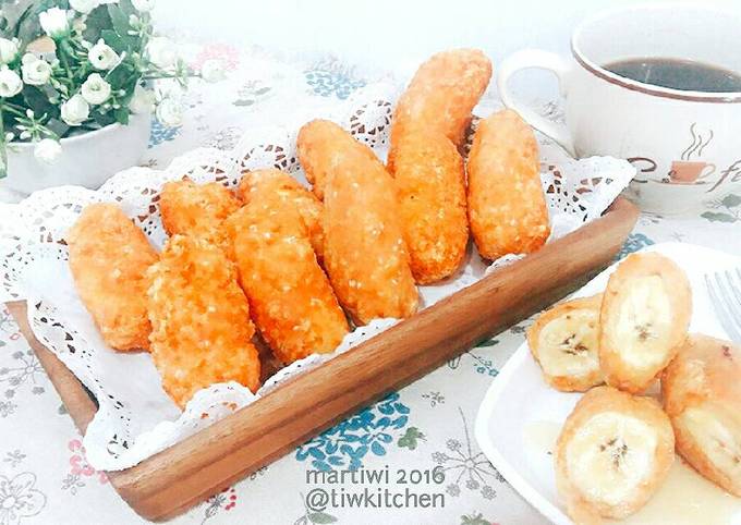 Resep Pisang Goreng Wijen Saus Madu oleh Martiwi - Cookpad