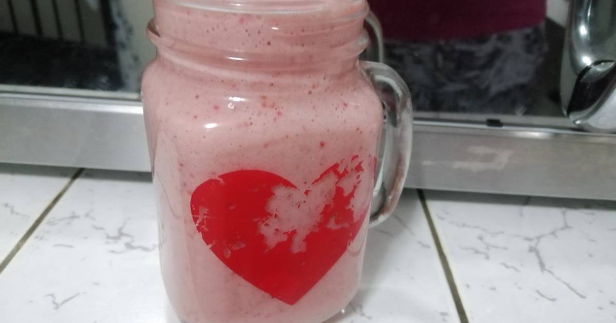 Jugo de fresa con leche - 103 recetas caseras- Cookpad