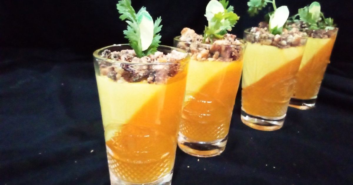 Mango Panna Cotta Tree Pot Recipe by Sadaf Salman - Cookpad