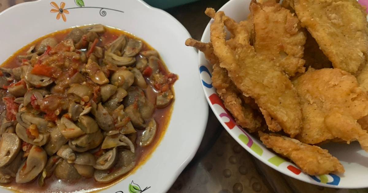 Resep Tumis pedas jamur merang oleh yayaaa - Cookpad