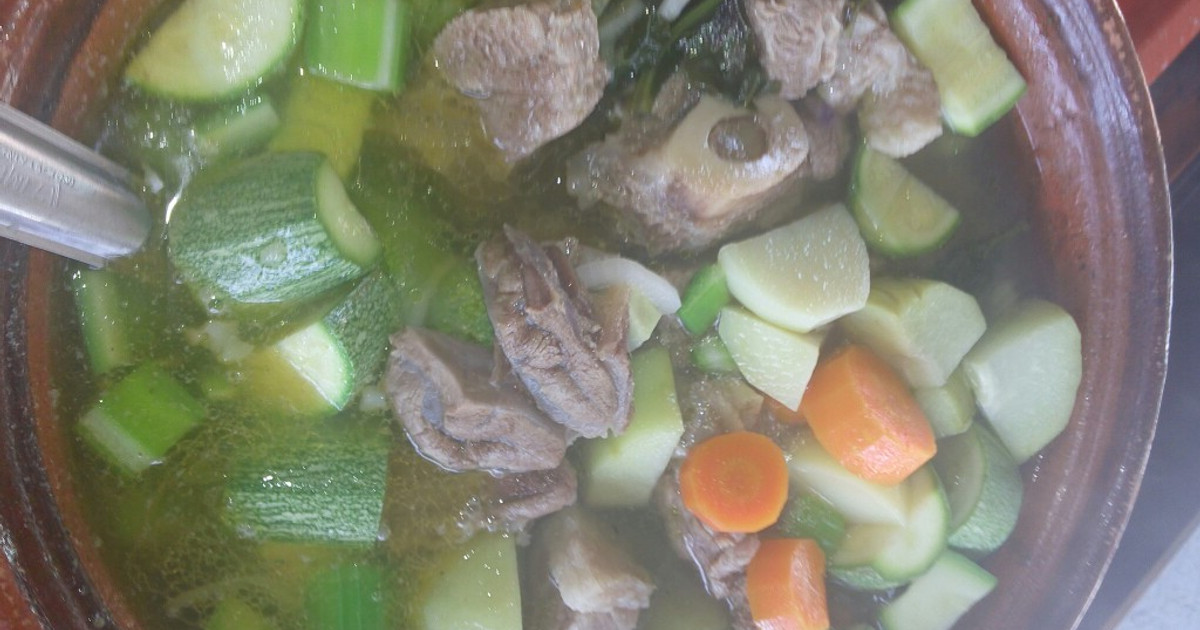 Caldo De Res Con Vegetales A La Cata Receta de MARIO RESENDIZ CALLEJAS ...