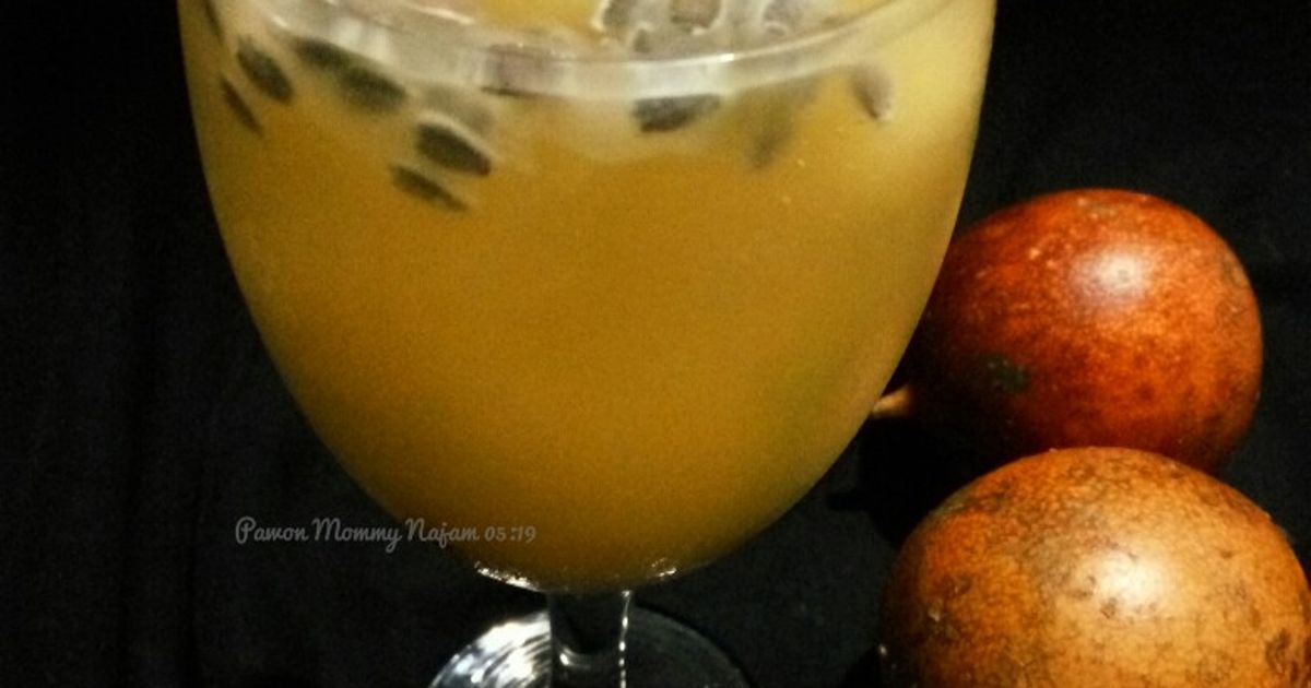 Resep Es Markisa Squash oleh pawon mommy najam - Cookpad