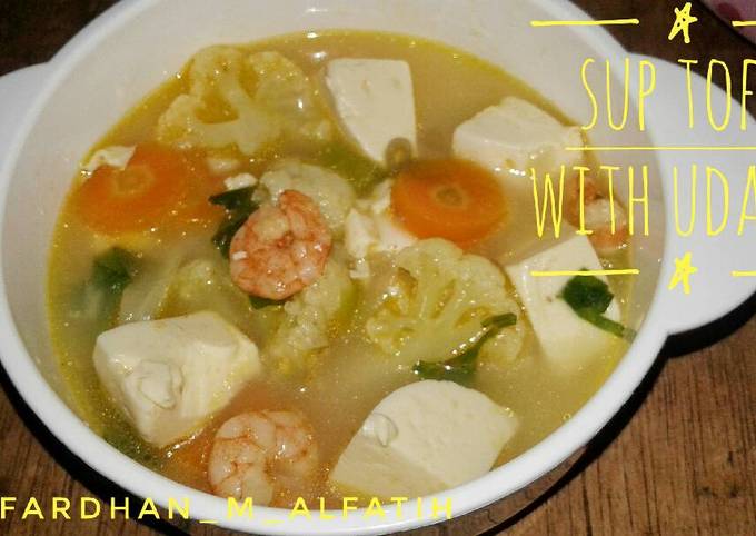 Resep Sup Tofu with Udang (mpasi 1+) oleh Nani Bunda Rafardhan - Cookpad